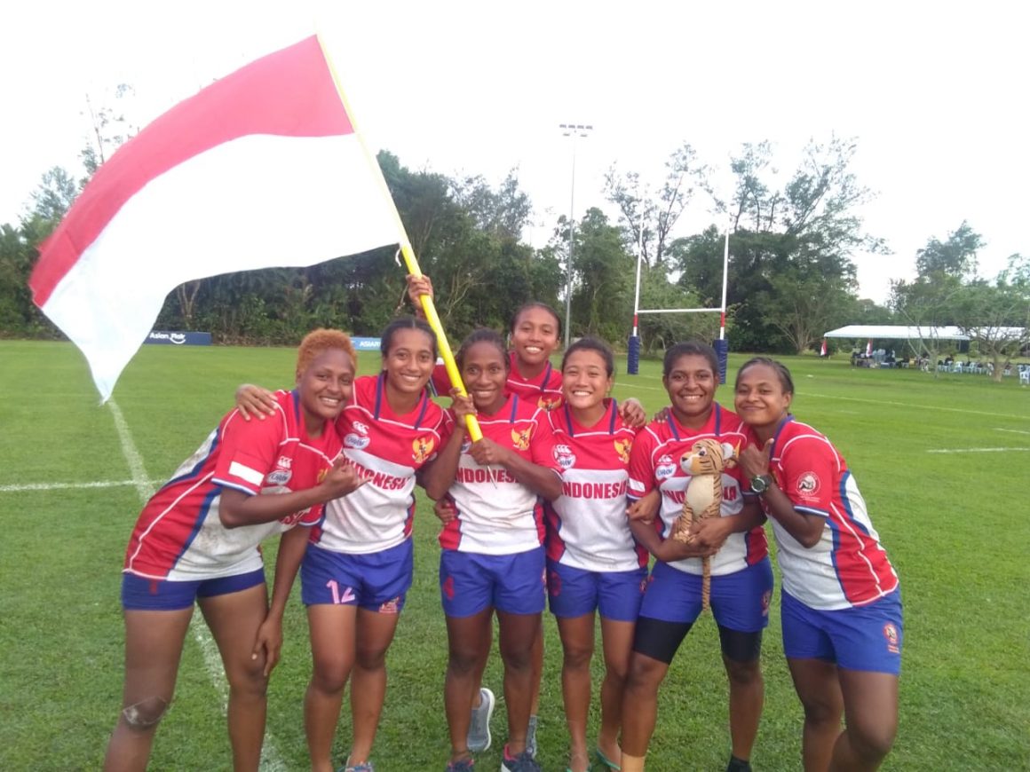 Indonesian Women’s Rugby 7s team at the Asia Rugby Women 7s Trophy in ...